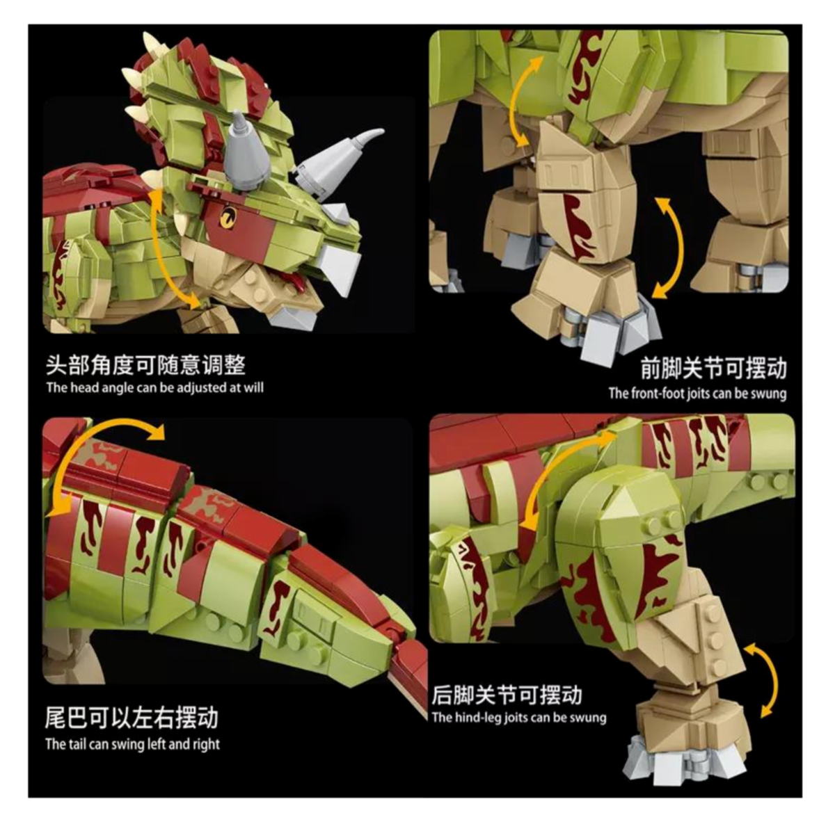 Forange Building Block: Triceratops (FC6253)| DIY Club